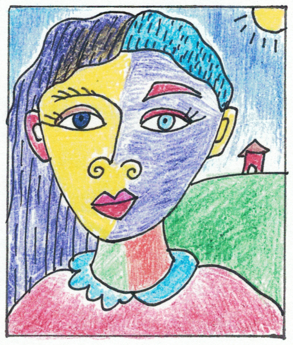 Picasso Faces On White Paper - Christian Art Lessons