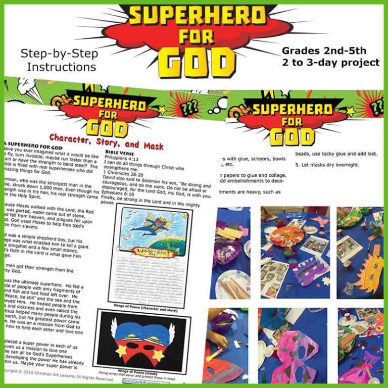 Superhero for God - Christian Art Lessons