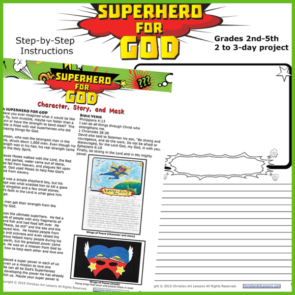 Superhero for God - Christian Art Lessons