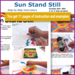 Sun Art Lesson in Scratch Board and Oil Pastels - Christian Art Lessons