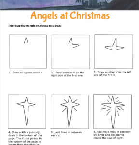 Angels At Christmas - Christian Art Lessons