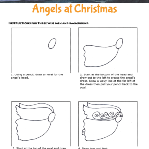 Angels At Christmas - Christian Art Lessons