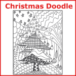 Christmas Doodle Zentangle Art Lesson - Christian Art Lessons