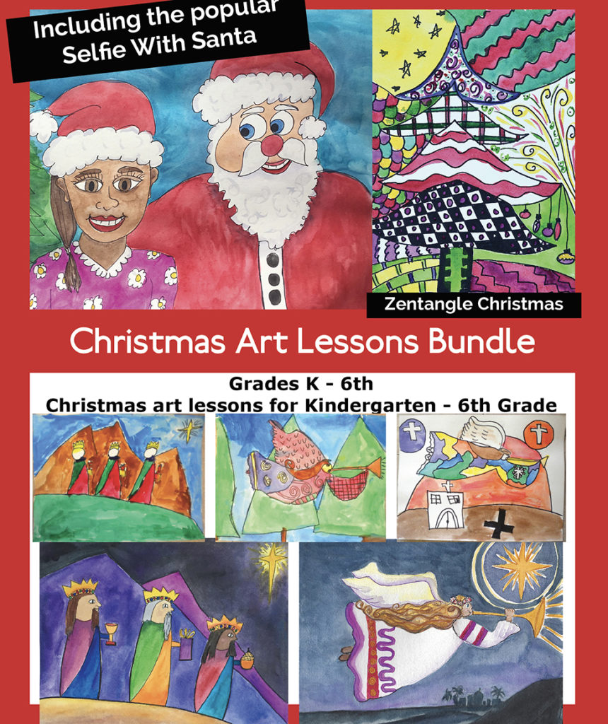 Christmas Bundled Art Lessons - Christian Art Lessons