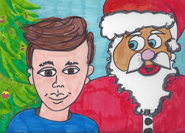 Selfie With Santa - Christian Art Lessons