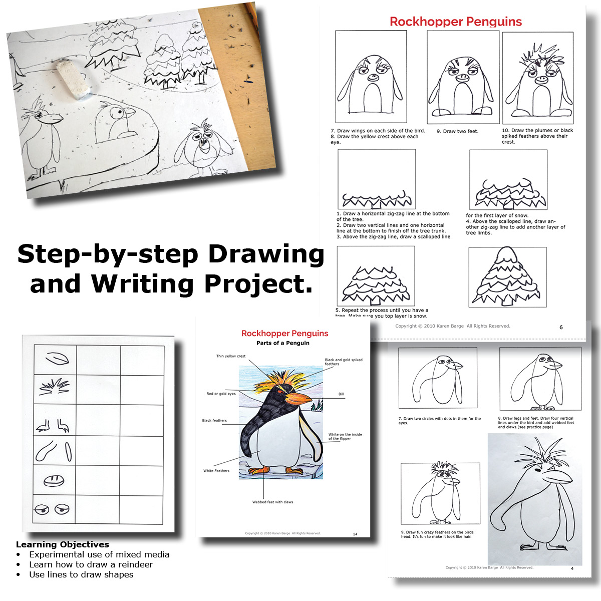 Rockhopper Penguins - Christian Art Lessons